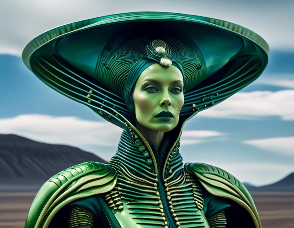 Alien fashion model - AI Generated Artwork - NightCafe Creator