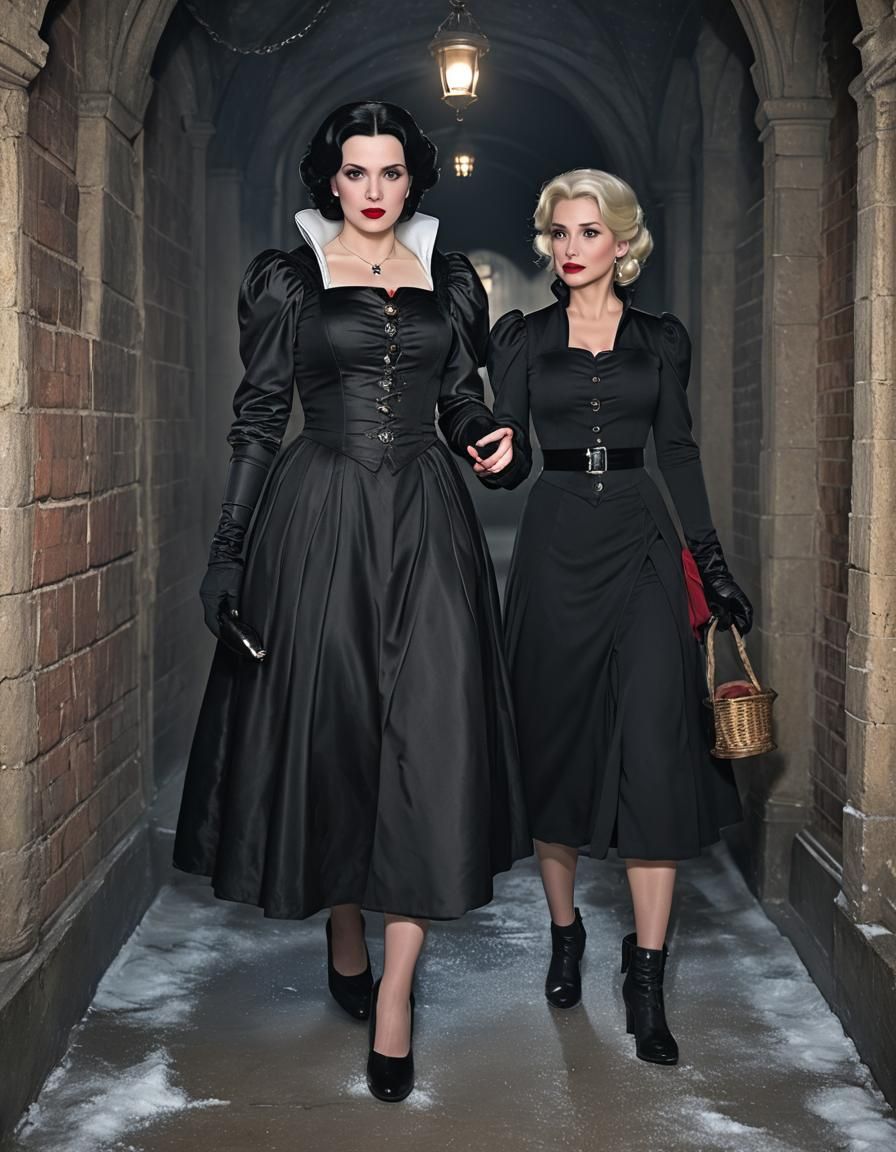 Snow white and elsa in spy mission - AI Generated Artwork - NightCafe ...