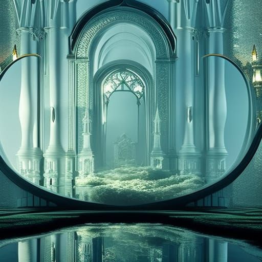 A big gothic mirror - AI Generated Artwork - NightCafe Creator