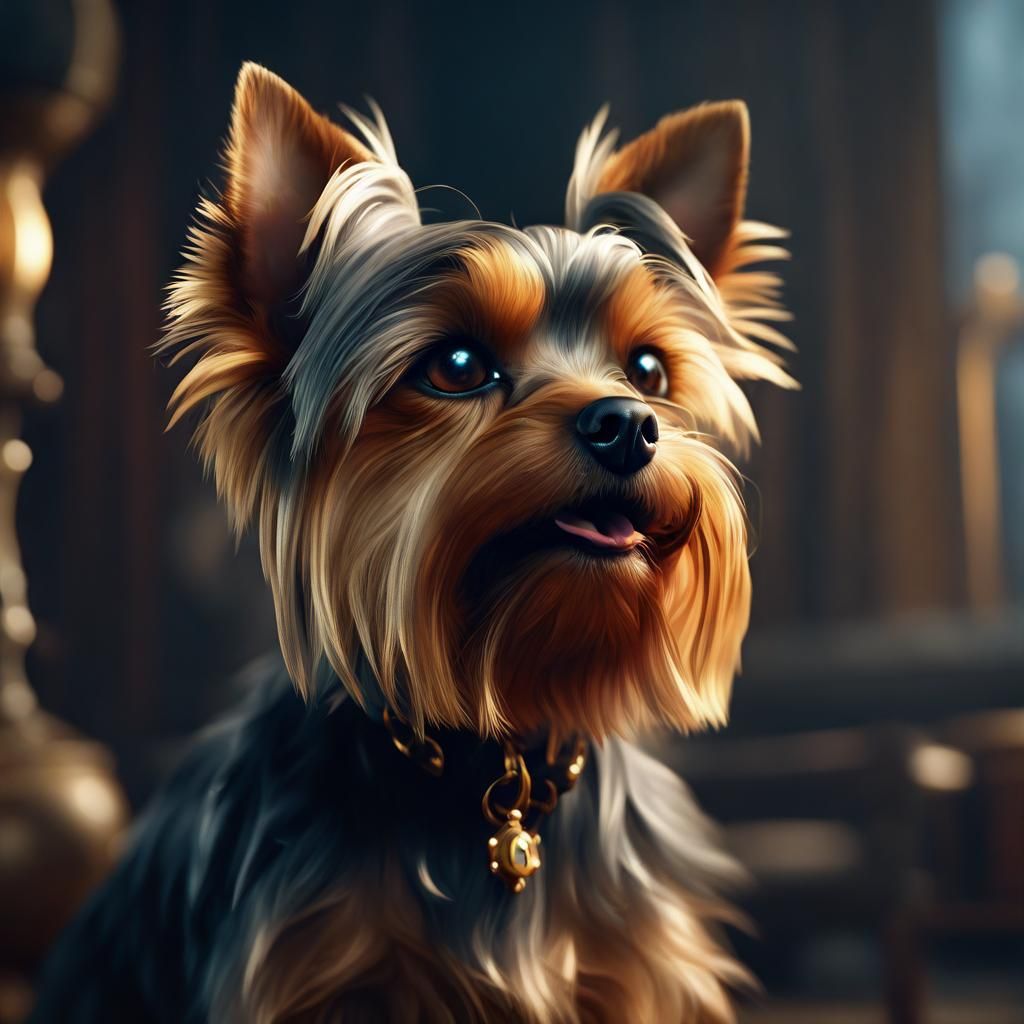 Little Yorkie - AI Generated Artwork - NightCafe Creator