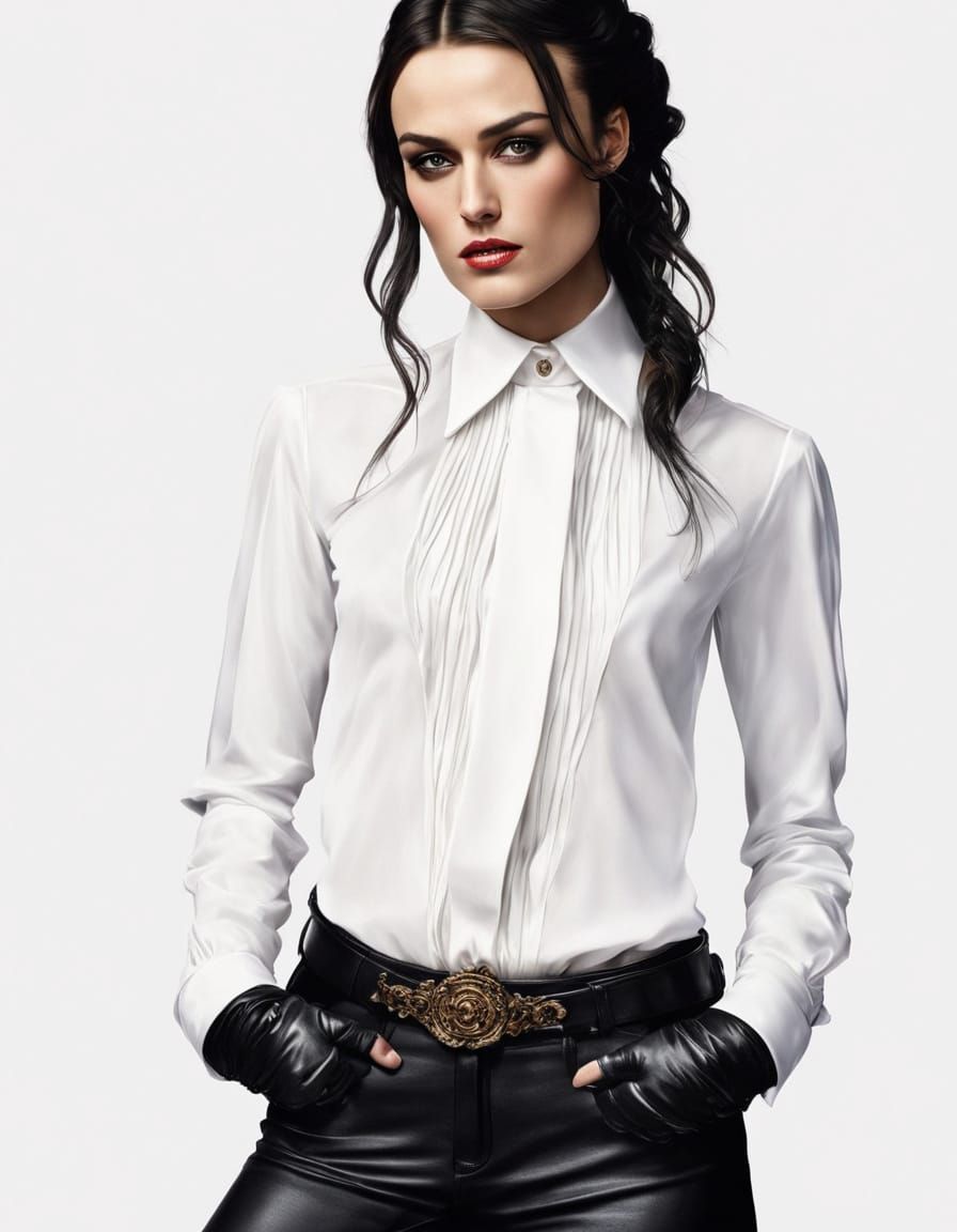 Rockstar Pop Singer in Baroque Updo, Ultrarealisti... - AI Art