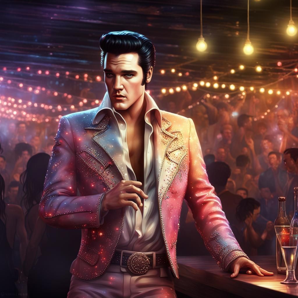 Elvis Presley - AI Generated Artwork - NightCafe Creator
