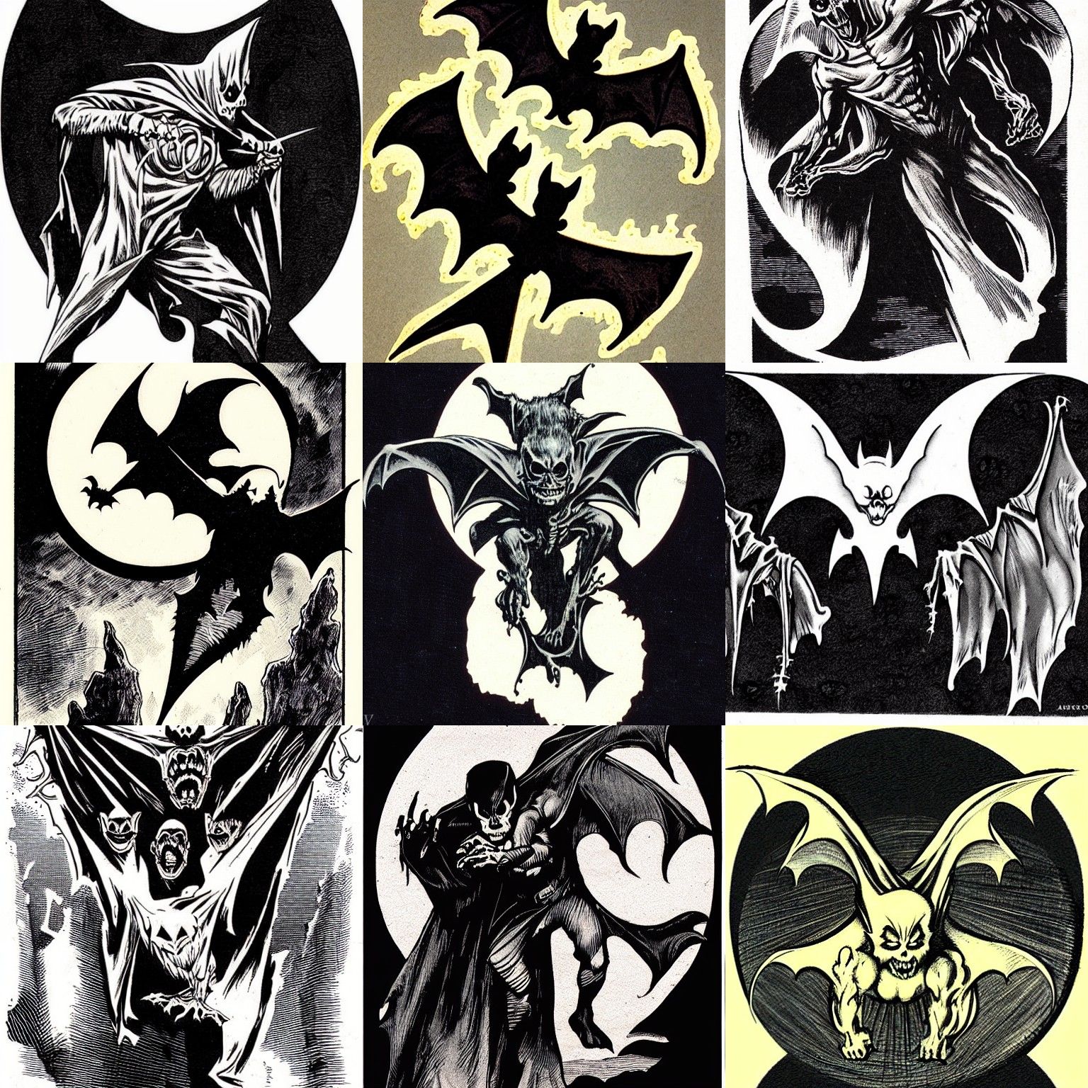 halloween ghost bats sticker design; by bernie wrightson and agnolo ...