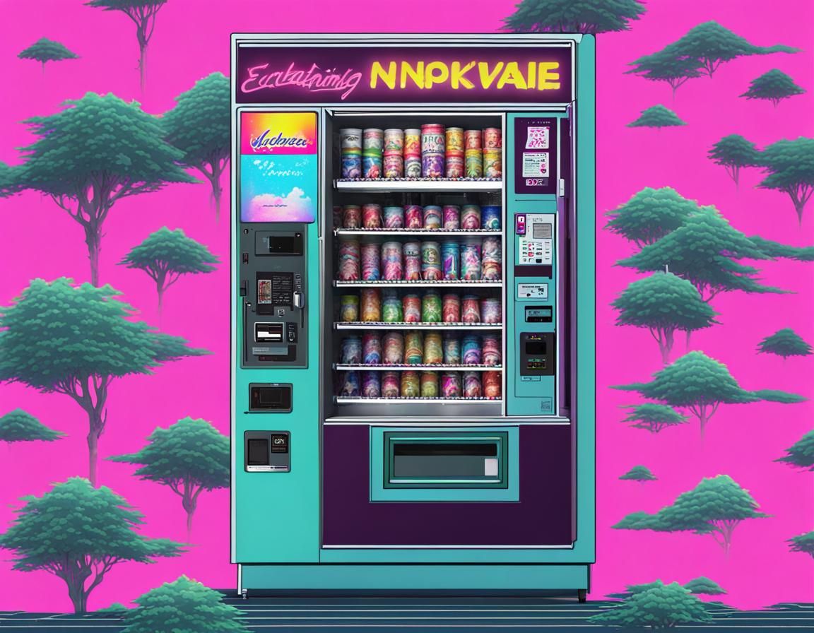 Enchanted Vaporwave Vending Machine - AI Generated Artwork - NightCafe ...