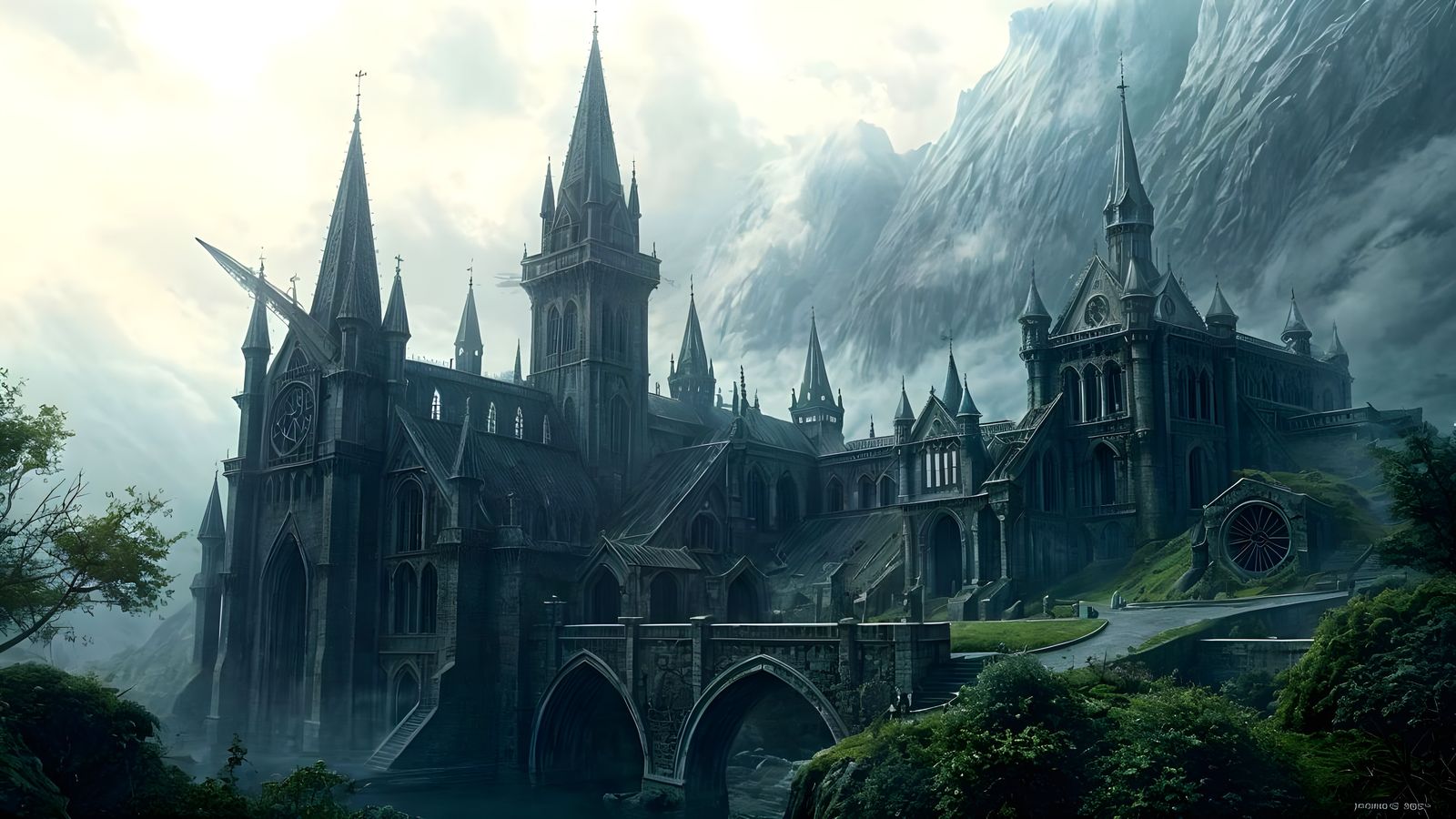 Eldritch Sanctum - Ethereal Fantasy Image of Sunken Land of ...