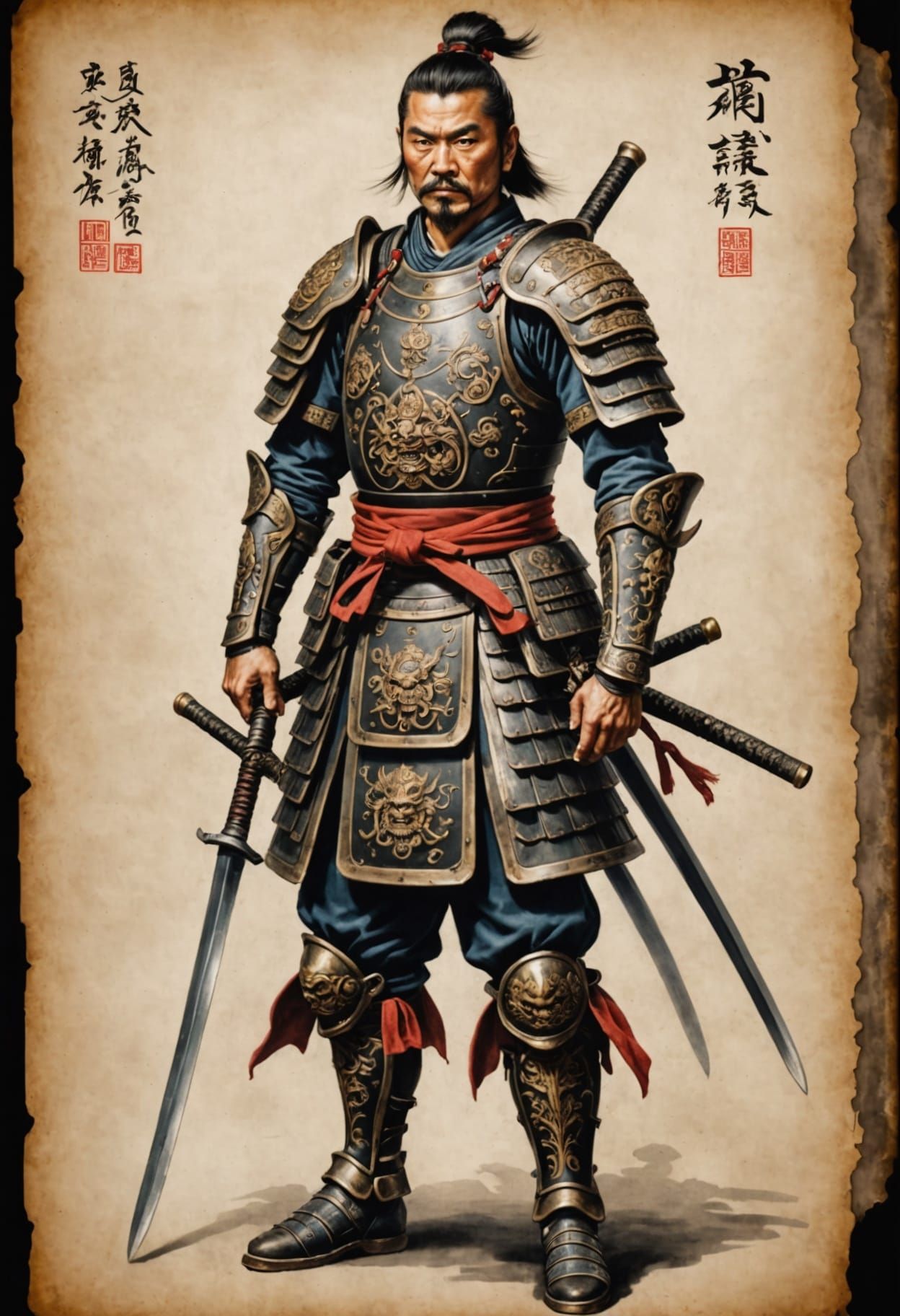 Chinese Armored Samurai Warrior - Chinese Armored Samurai Wa...