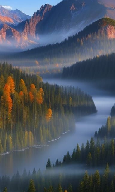 Insanely detailed hyperrealistic painting of the natural skyline. - AI ...