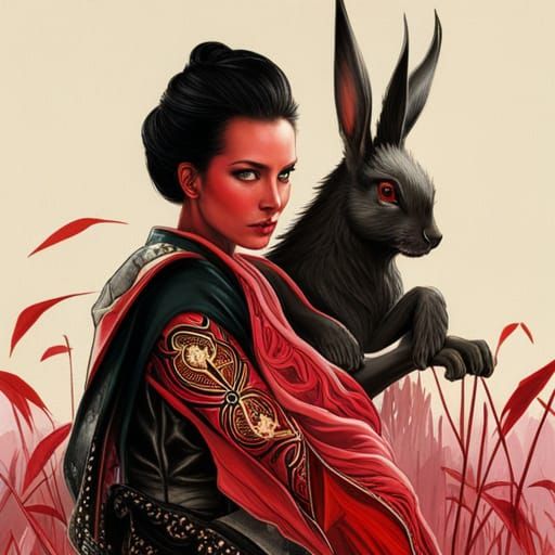 Always follow the path of the three-eared rabbit - AI Generated Artwork ...