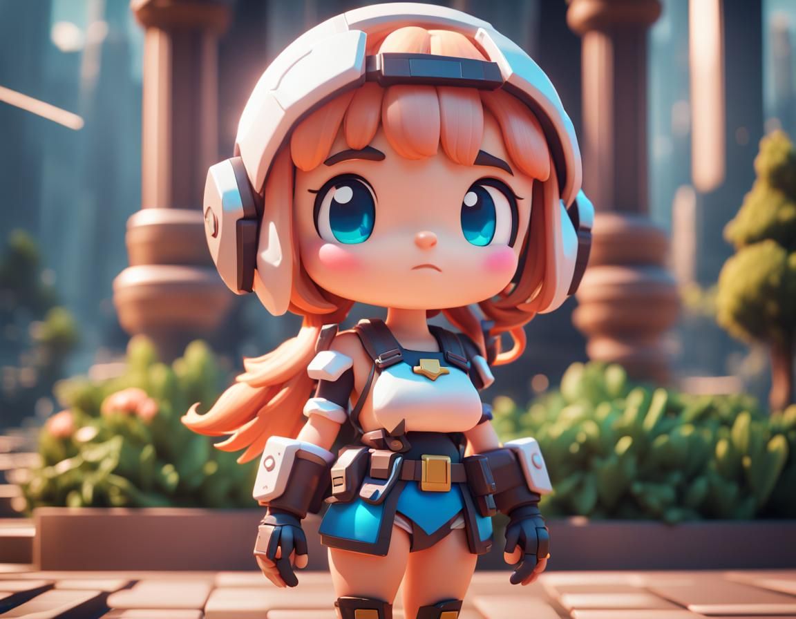 A cute Video Game Character in a cute virtual world 8bit trending on ...