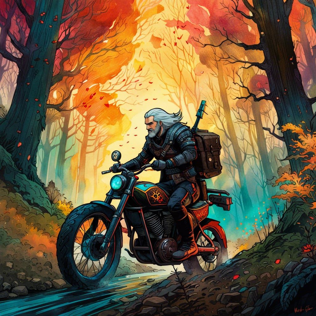 Modern witcher - AI Generated Artwork - NightCafe Creator
