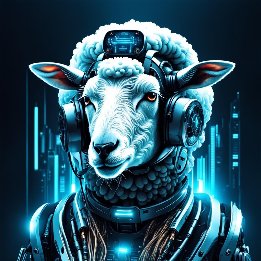 Electric sheep - AI Generated Artwork - NightCafe Creator