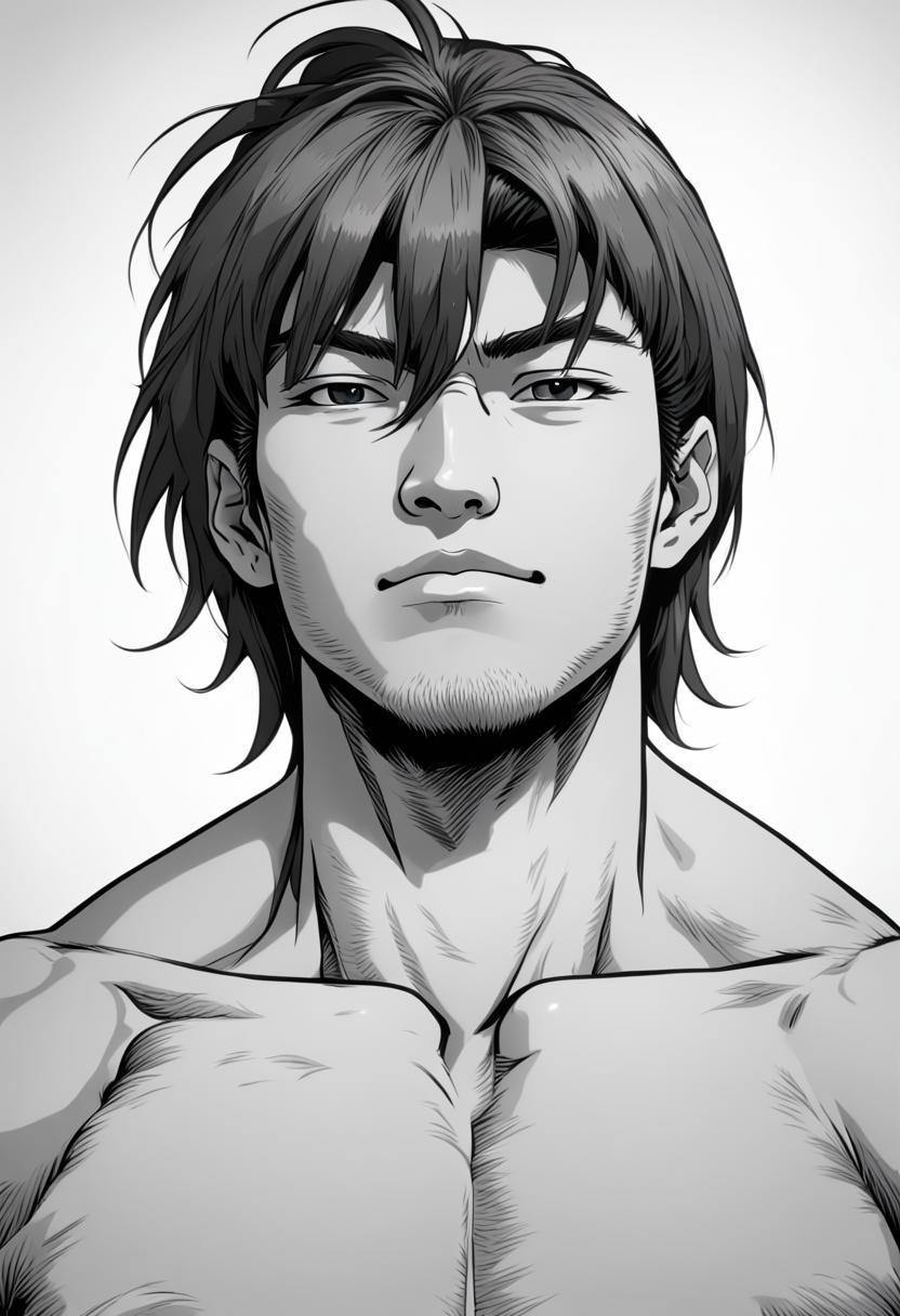 Strong Japanese 20 Year old Man, with a cocky smirk - AI Generated ...