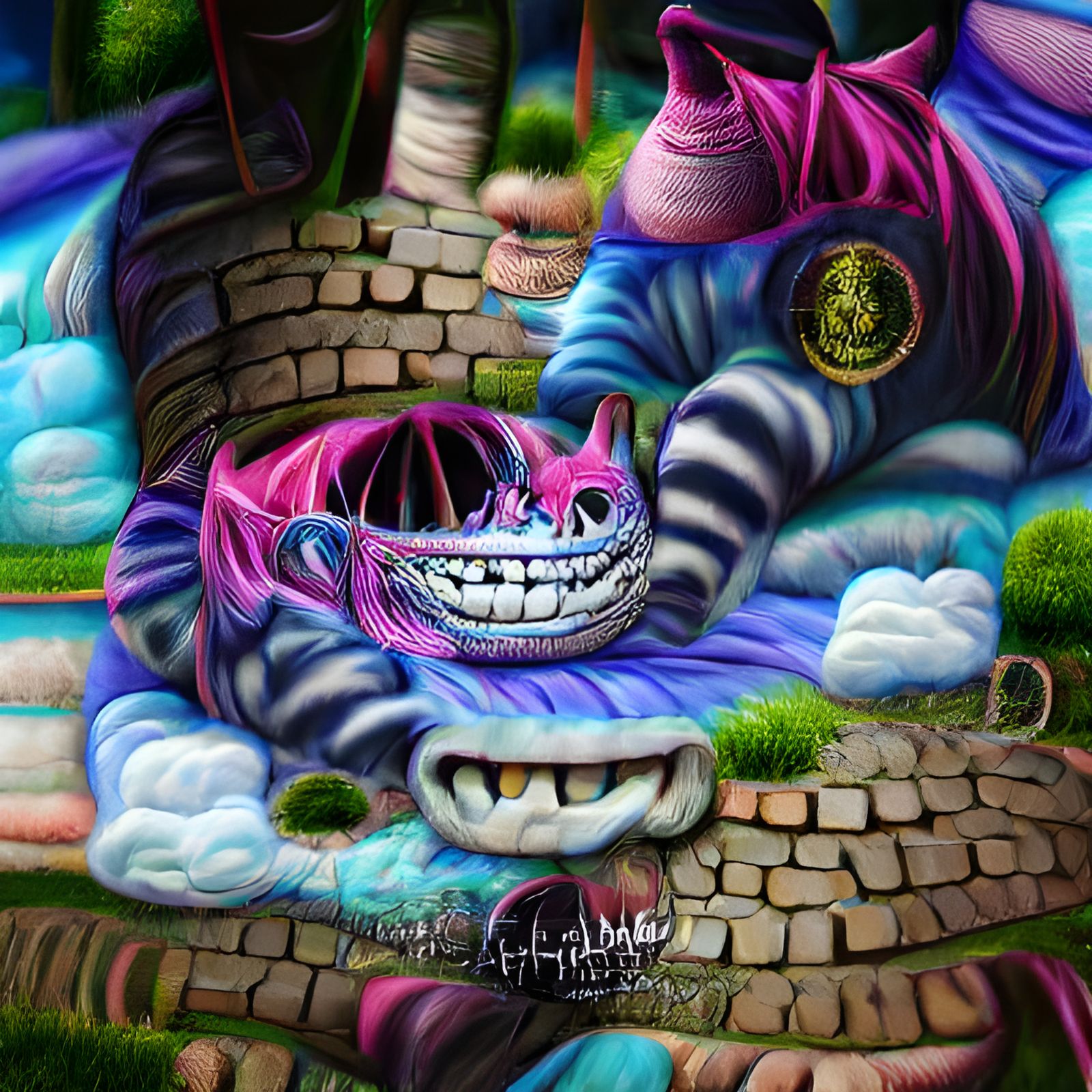 The spirit of Cheshire Cat - AI Generated Artwork - NightCafe Creator