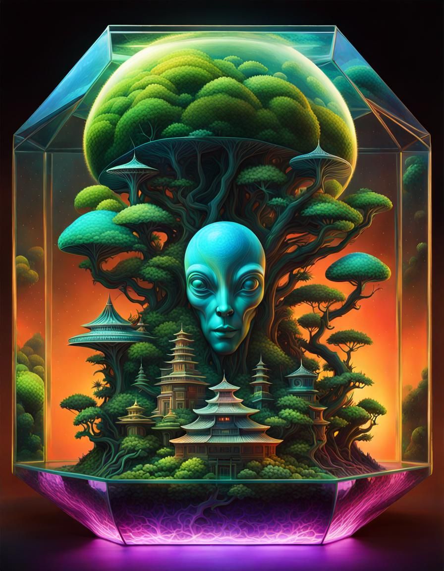 Alien Terrarium - AI Generated Artwork - NightCafe Creator