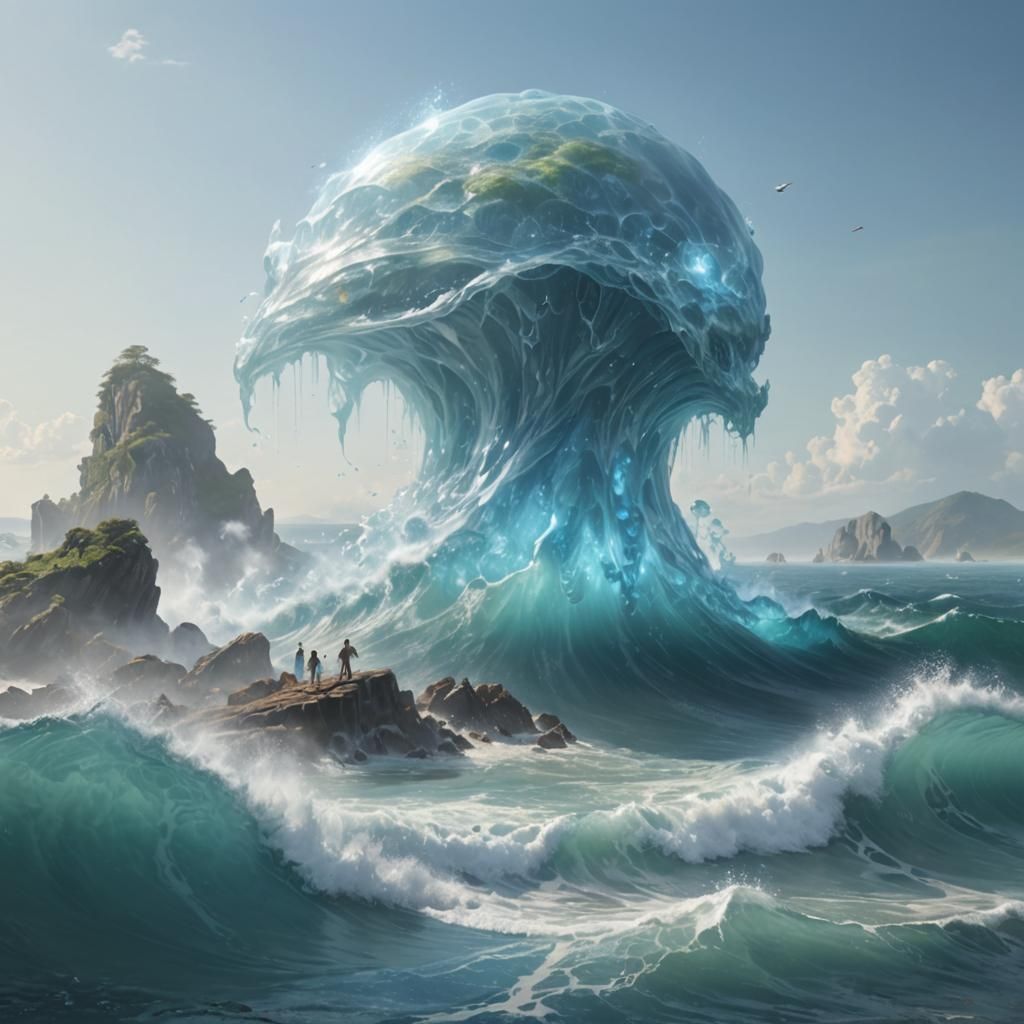The Grandieur of the Water Elemental - AI Generated Artwork - NightCafe ...