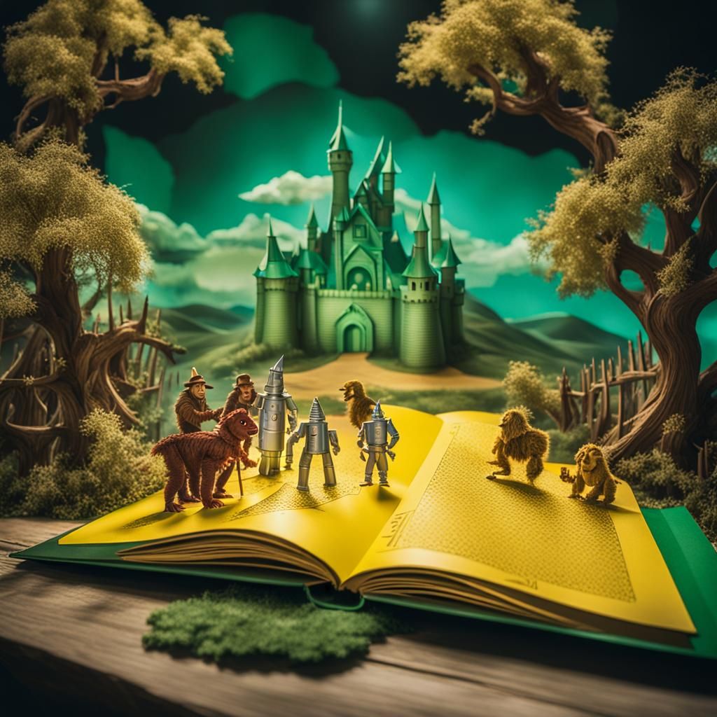 The Wizard of Oz Pop Up Book - AI Generated Artwork - NightCafe Creator