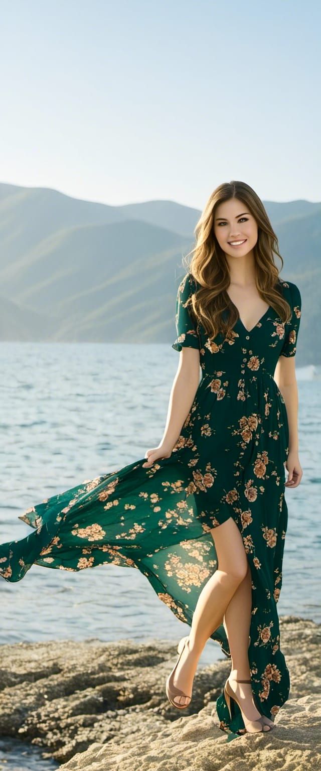 woman age 23, short hair, - AI Generated Artwork - NightCafe Creator