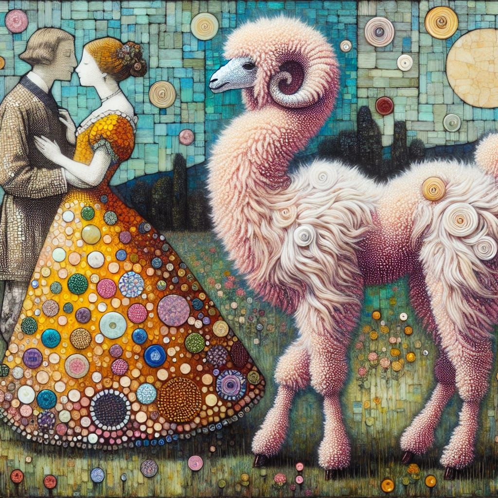 Is it a llama or an enchanted alien?