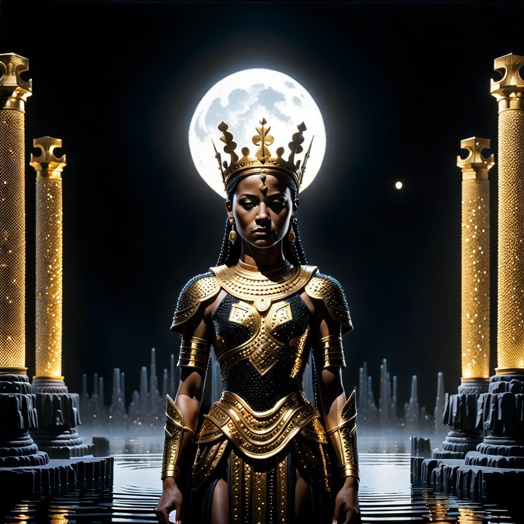 The Wise Ruler and the Four Pillars She Defends - AI Generated Artwork ...