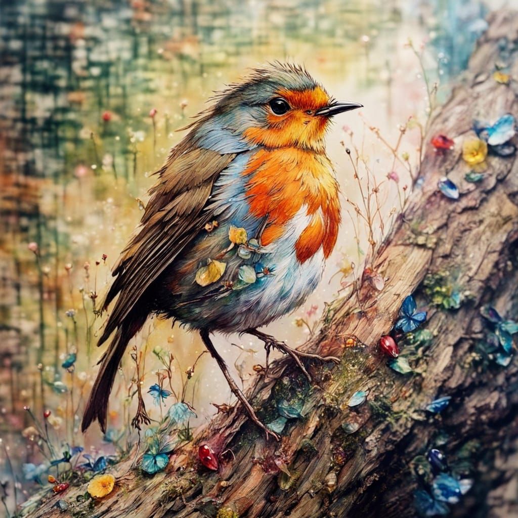 Robin- Daily challenge #921 - NightCafe