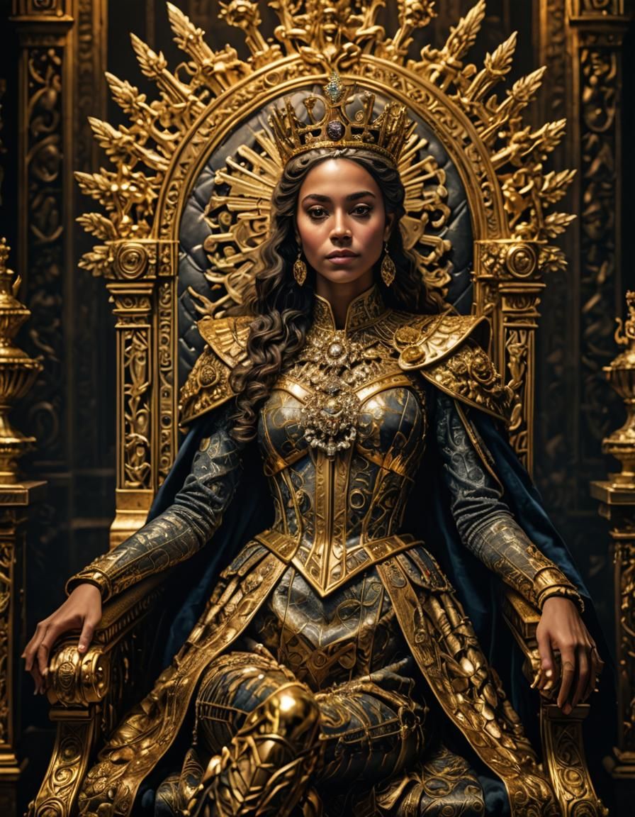 Long live the Gold Queen! ♠️ - AI Generated Artwork - NightCafe Creator
