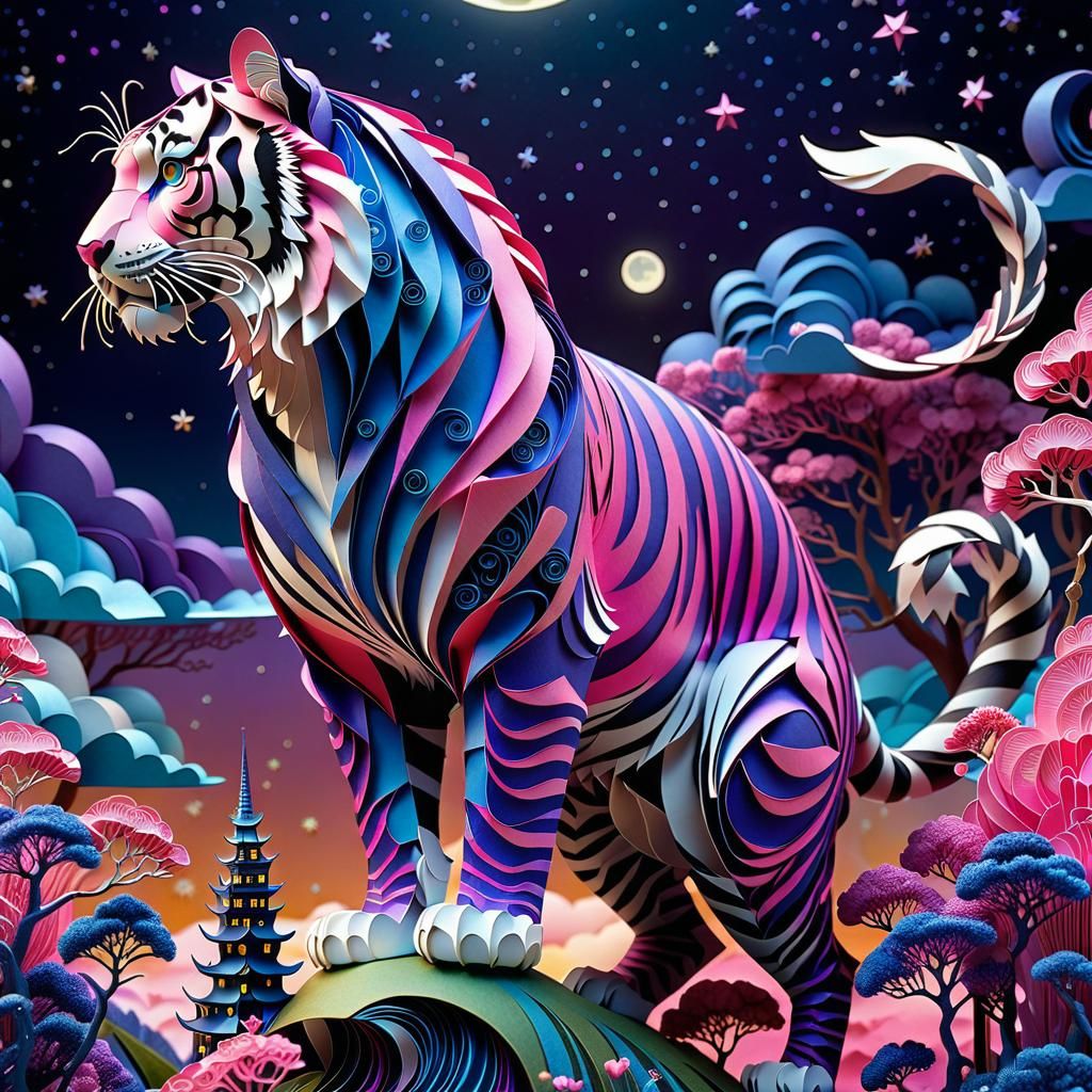 Dreamweaver's Tiger - AI Generated Artwork - NightCafe Creator