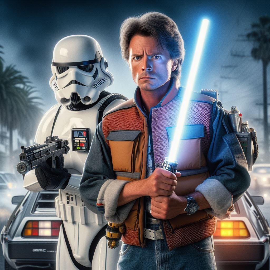 Back to the Future / Star Wars ⁷ - AI Generated Artwork - NightCafe Creator