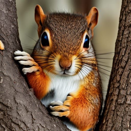 “Squirrely Squirrel” - AI Generated Artwork - NightCafe Creator