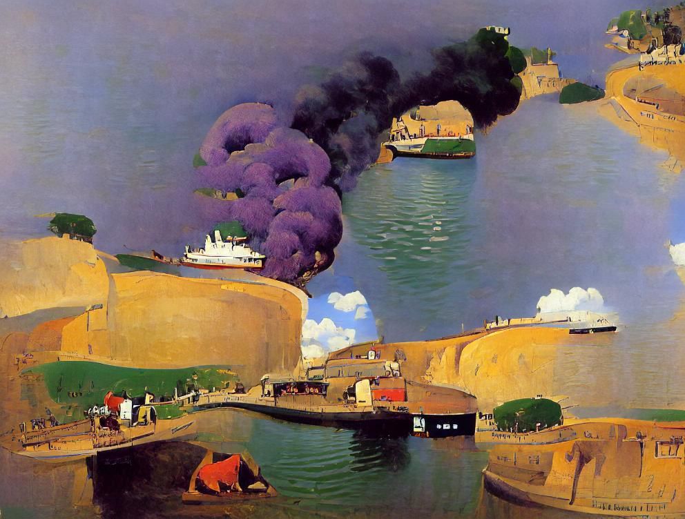 The Port of Pully by Felix Vallotton - AI Generated Artwork - NightCafe ...