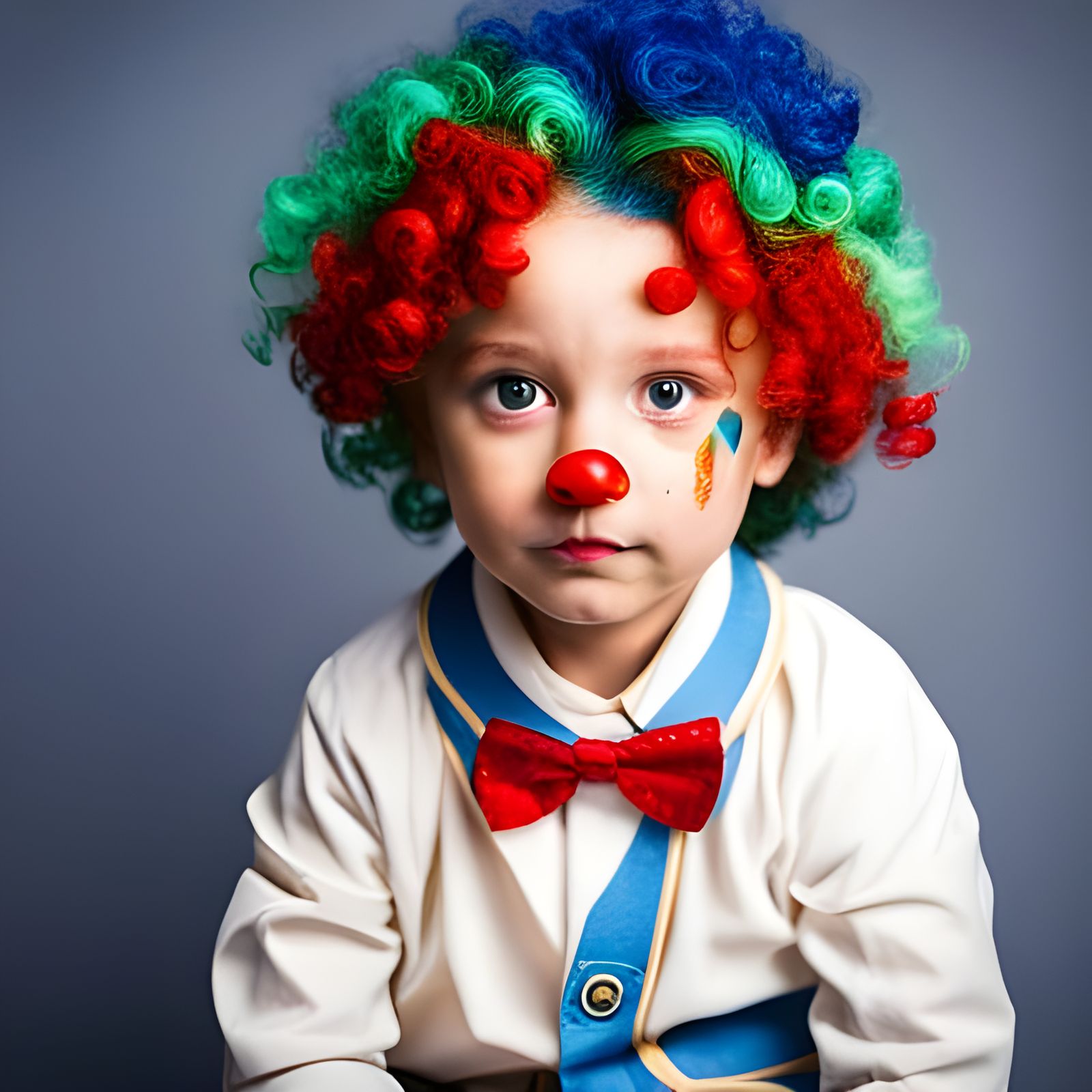 A baby clown - AI Generated Artwork - NightCafe Creator
