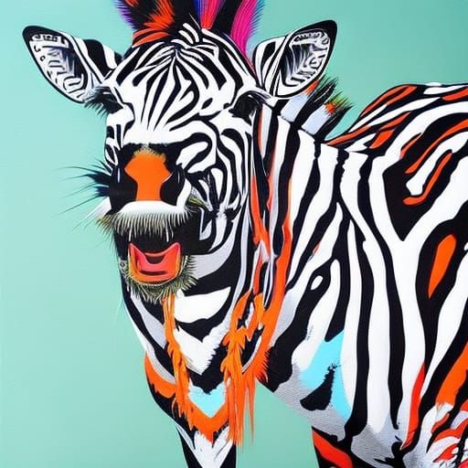 Zebra Art 2 - AI Generated Artwork - NightCafe Creator