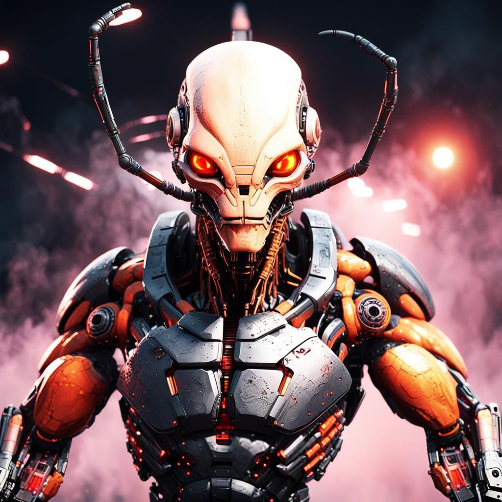 Cyborg Alien - AI Generated Artwork - NightCafe Creator