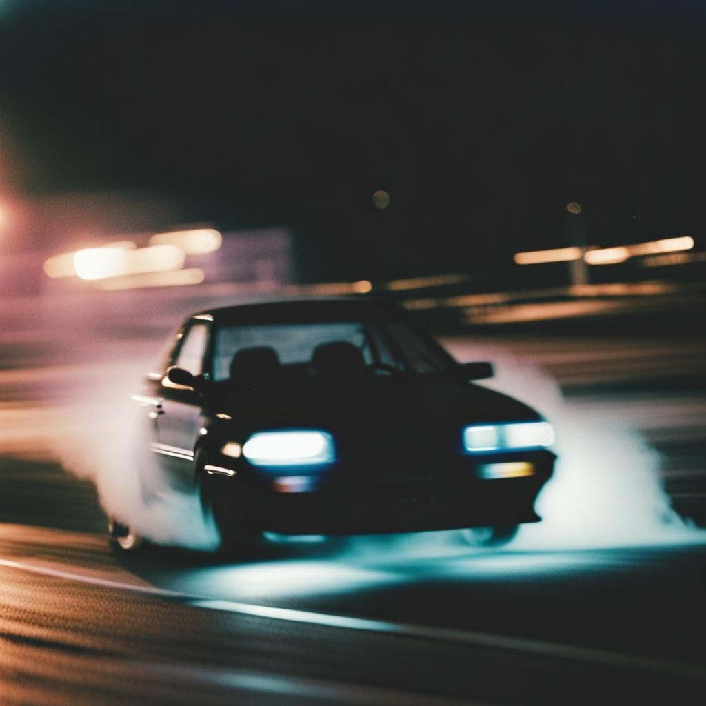 Night drifting - AI Generated Artwork - NightCafe Creator