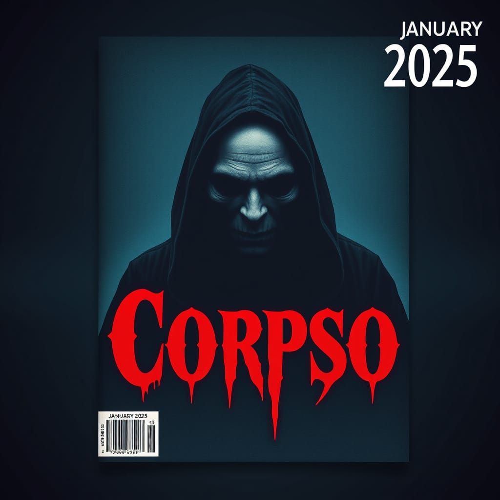 Corpse Magazine Cover: A Haunting Horror Film Artw... - AI Art