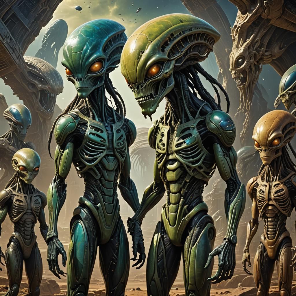 Aliens - AI Generated Artwork - NightCafe Creator