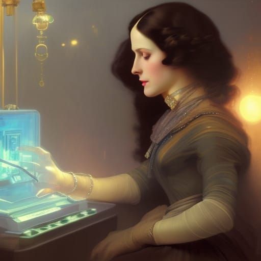 Ada Lovelace, with the future of computing emanating from her ...