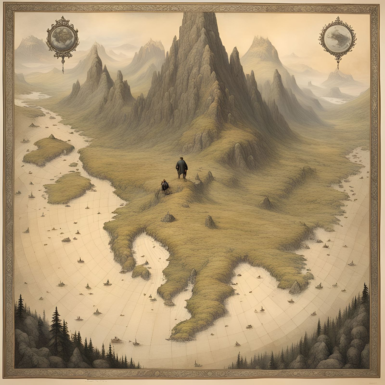The Land of Trolls (art cartography) - AI Generated Artwork - NightCafe ...