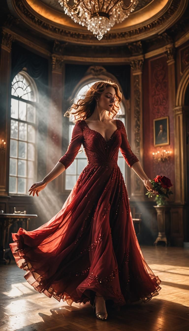 Ballroom dress, dancing - AI Generated Artwork - NightCafe Creator