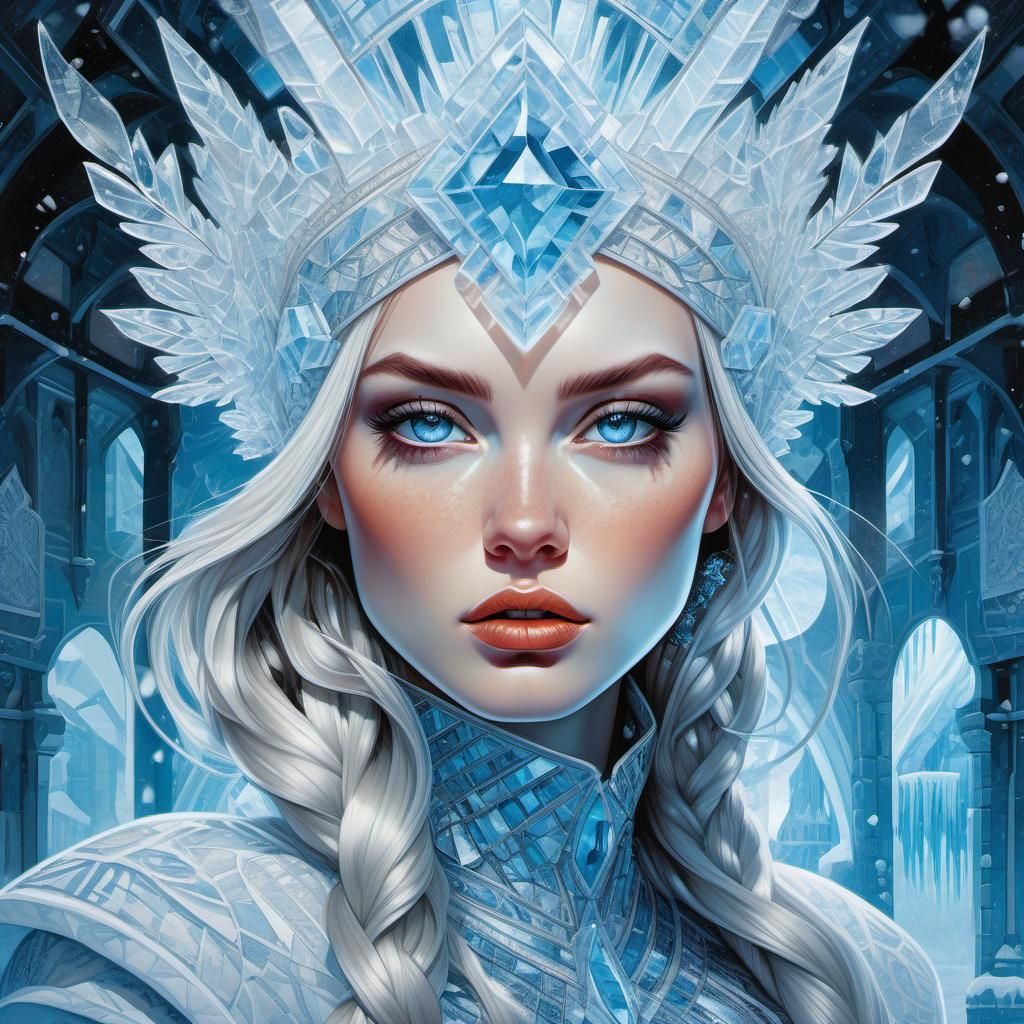 Winter Goddess - AI Generated Artwork - NightCafe Creator