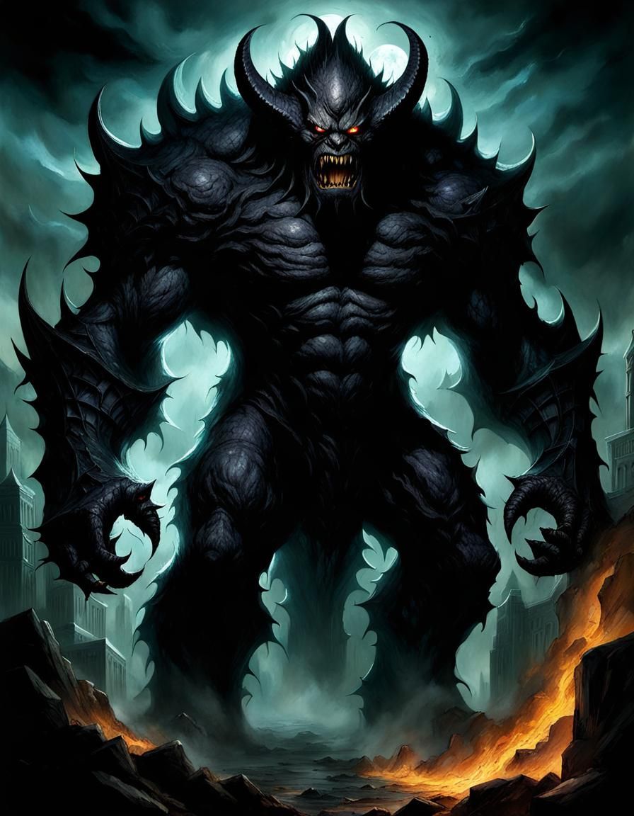 Shadow Demon - AI Generated Artwork - NightCafe Creator