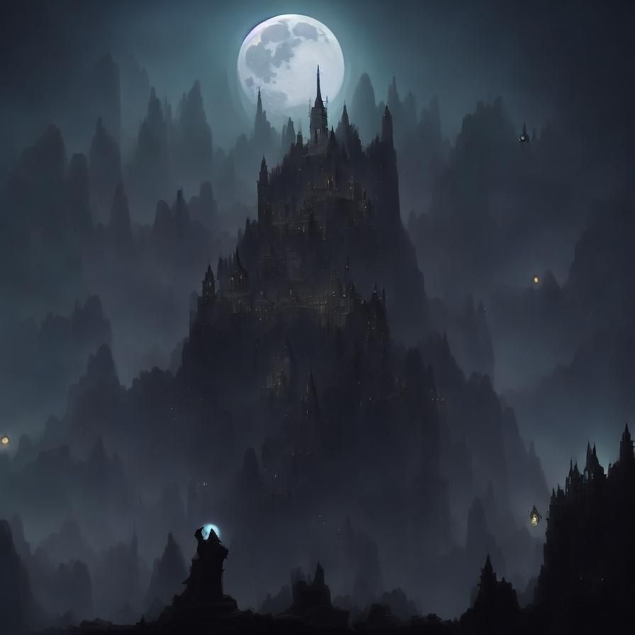 Silent moon - AI Generated Artwork - NightCafe Creator