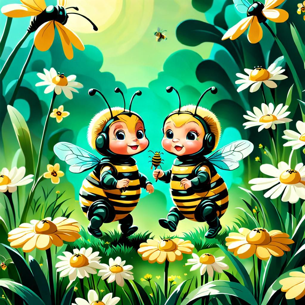 Bee Babies - AI Generated Artwork - NightCafe Creator