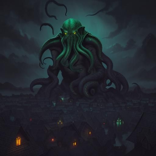 A Variation of a Theme 'Cthulhu Visits Innsmouth' - AI Generated ...