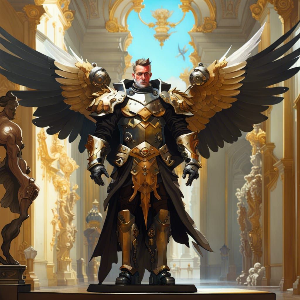 Winged warrior - AI Generated Artwork - NightCafe Creator