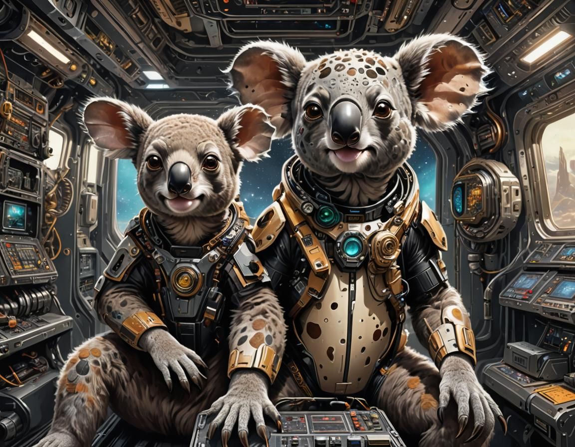 Cute furry funny alien astronauts ( concept ) - AI Generated Artwork ...