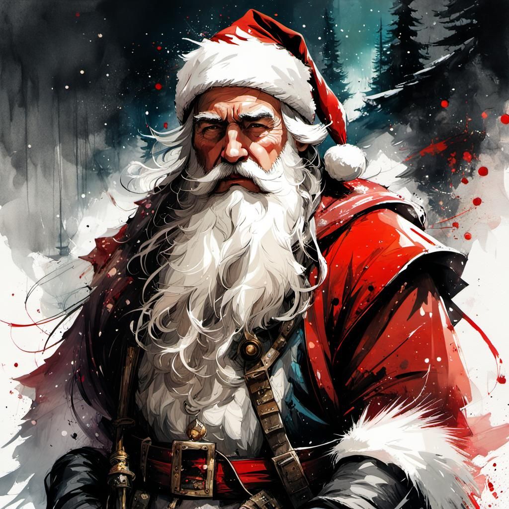 Serious Santa - AI Generated Artwork - NightCafe Creator