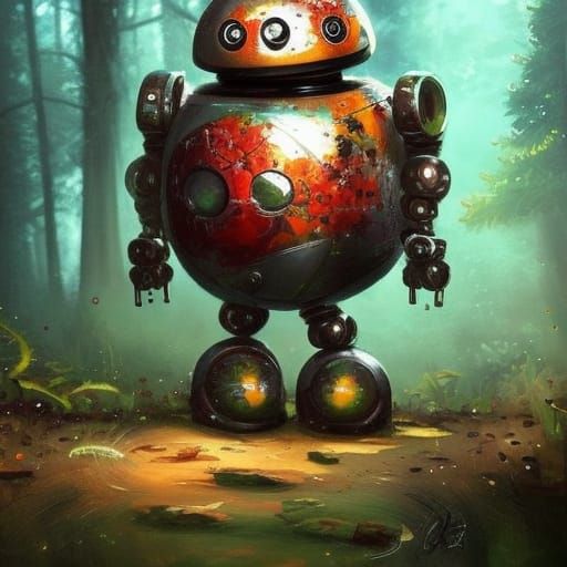 Adventurous Bot - AI Generated Artwork - NightCafe Creator