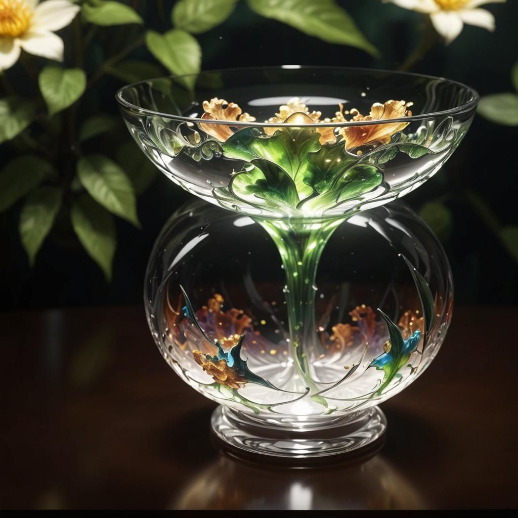 Verreries Serie, Two Stairs Cup - AI Generated Artwork - NightCafe Creator