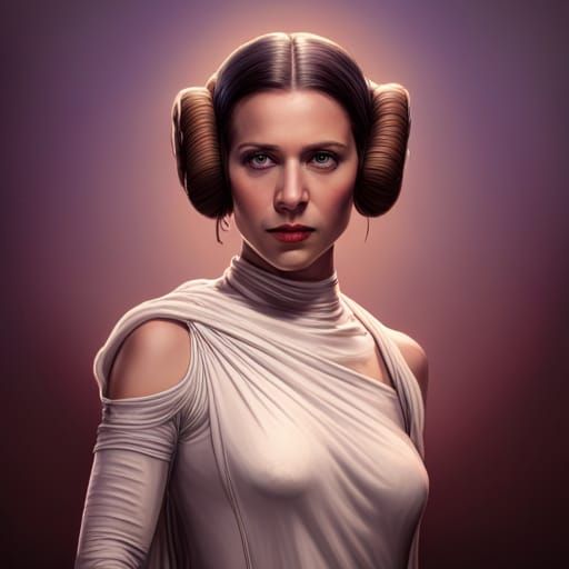 princess leia - AI Generated Artwork - NightCafe Creator