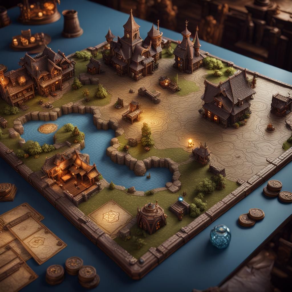 Board Game Night - AI Generated Artwork - NightCafe Creator